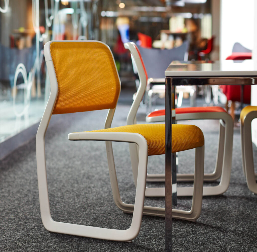 Authentic Newson® Aluminum Stacking Chairs by Knoll | WorkArena