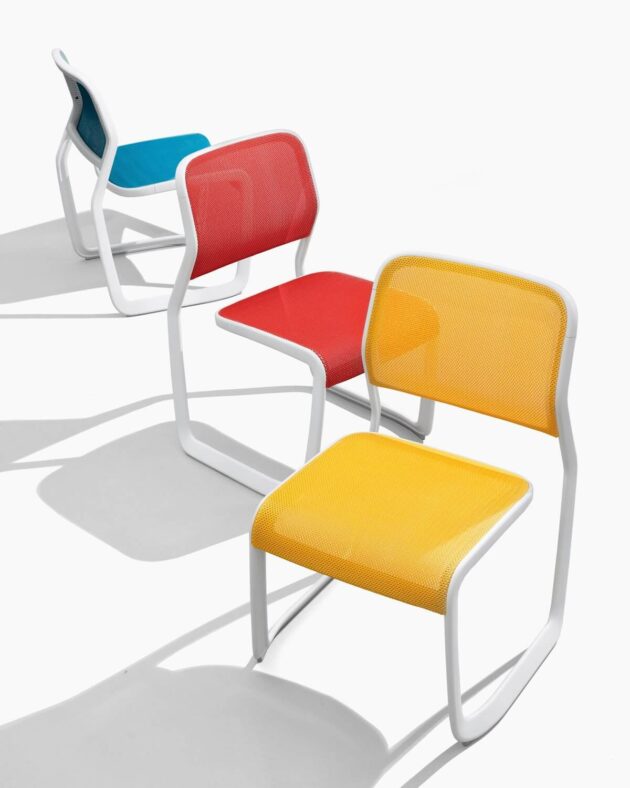 Authentic Newson® Aluminum Stacking Chairs by Knoll | WorkArena